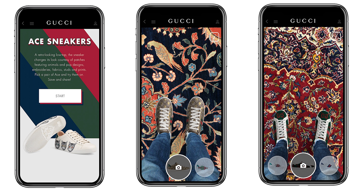 「グッチ」が公式アプリでスニーカーの試着や撮影を可能に AR機能が追加 - WWDJAPAN