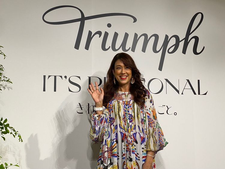 「自分に合わせてくれる下着に感動」とタレントのLiLico 「トリンプ」の新キャンペーン発表会 - WWDJAPAN