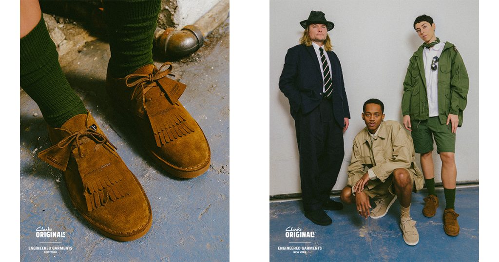 「クラークス オリジナルズ」×「エンジニアド ガーメンツ」の初コラボ 3月15日に発売 - WWDJAPAN