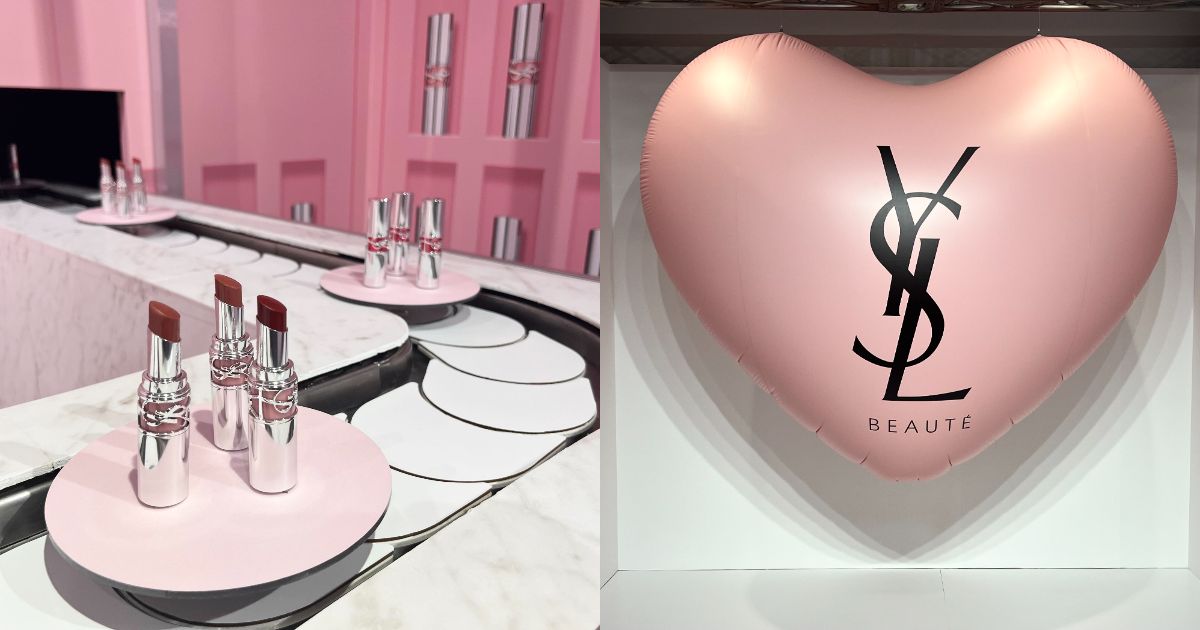 「YSL」の新リップシリーズ“ラブシャイン”の世界を体現するポップアップに潜入！ - WWDJAPAN