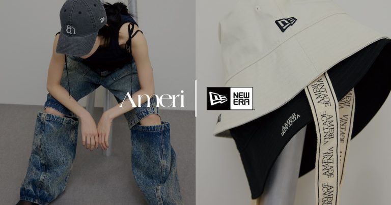 「ニューエラ」と「アメリ」が2度目のコラボ オリジナルロゴを配したキャップなど4型 - WWDJAPAN